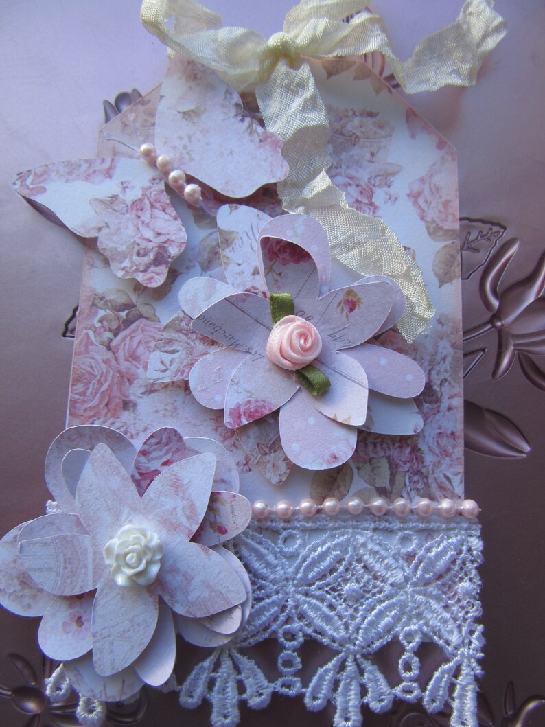 Vintage Handmade Journal Scrapbook Tags - Etsy