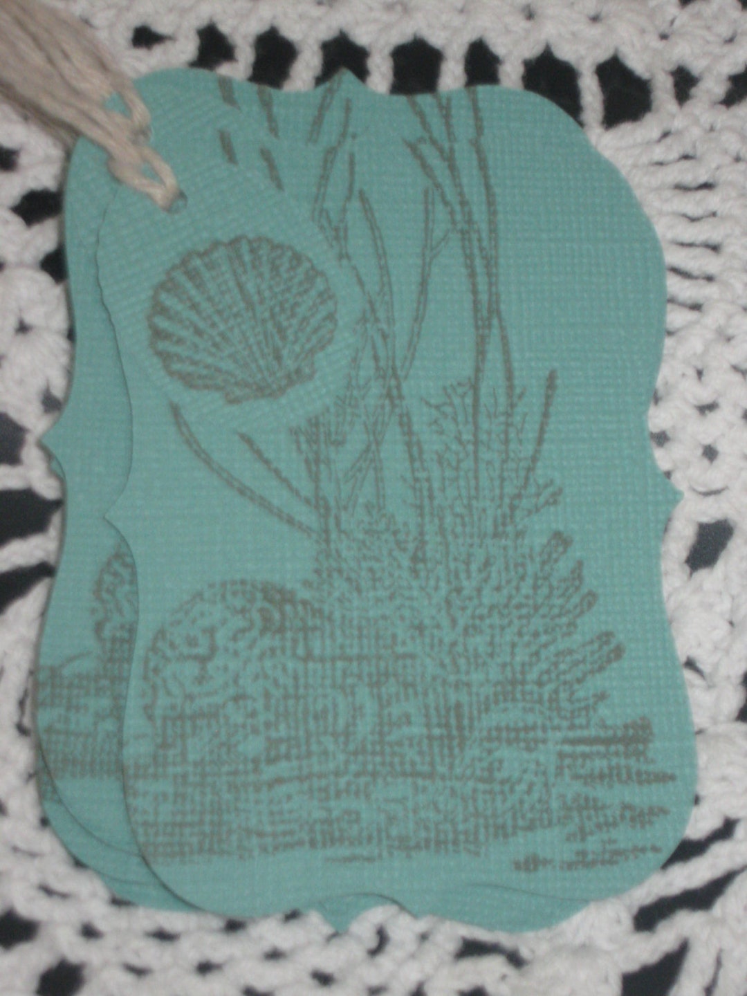 Shells Gift Tags, Hang Tags, Wish Tags, Party Favors - Etsy