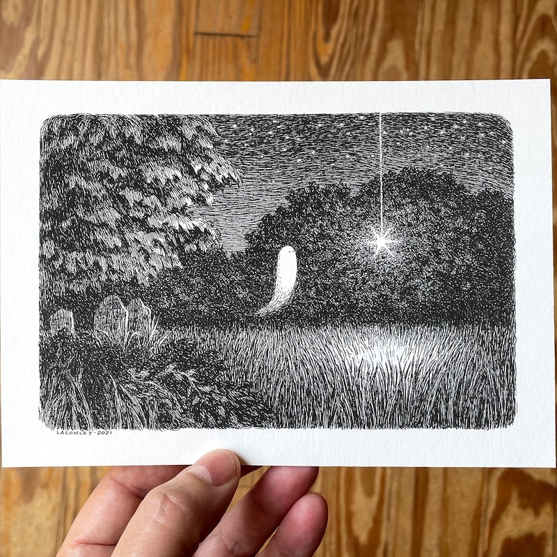 Ink Drawing Print - Etsy