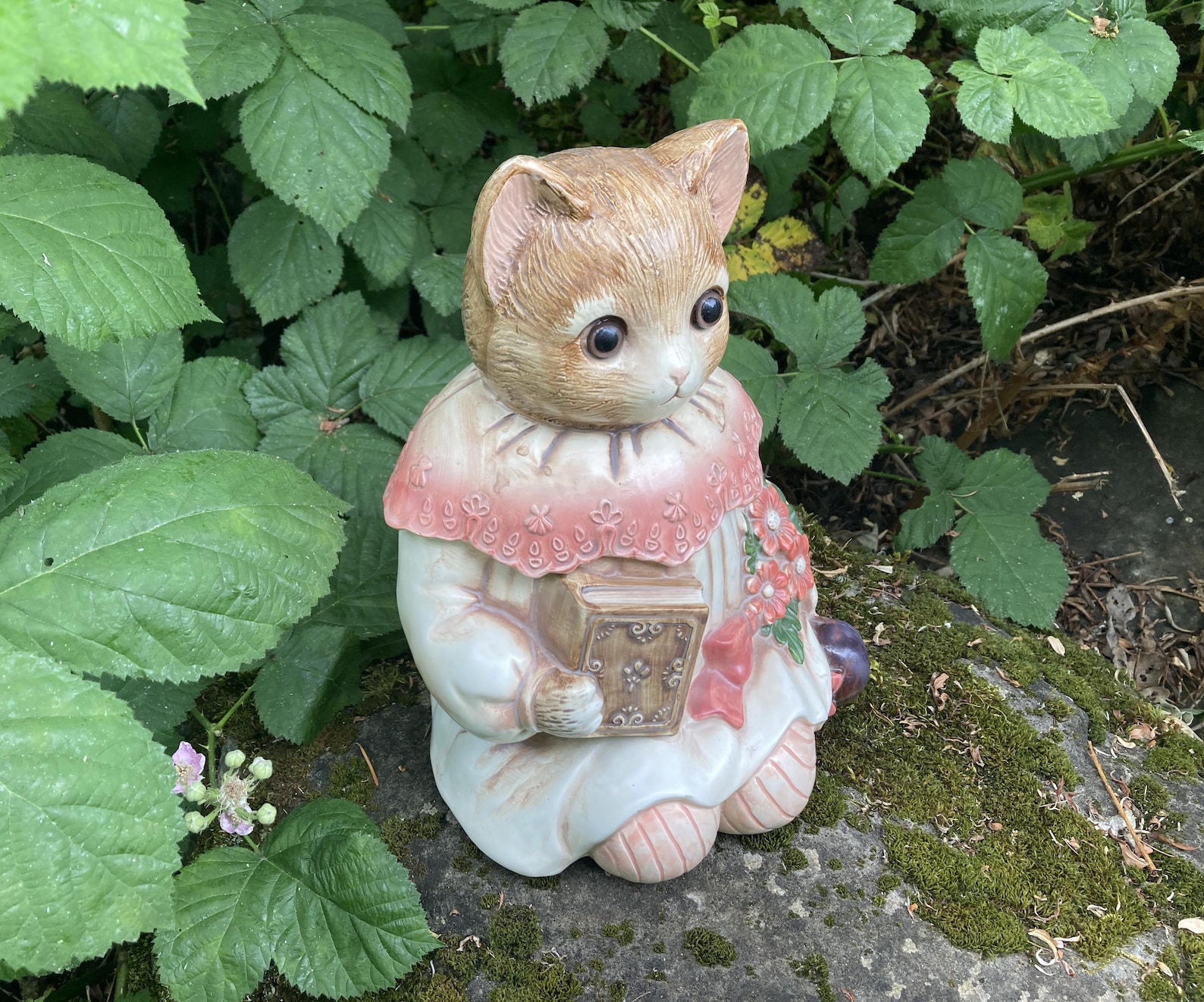 Vintage "emily the Cat" Hand Painted Ceramic Cookie Jar by Mervyn's ...