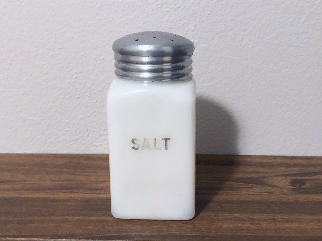 Vintage 1950s Hotpoint Mid Century Milk Glass Salt Shaker With - Etsy
