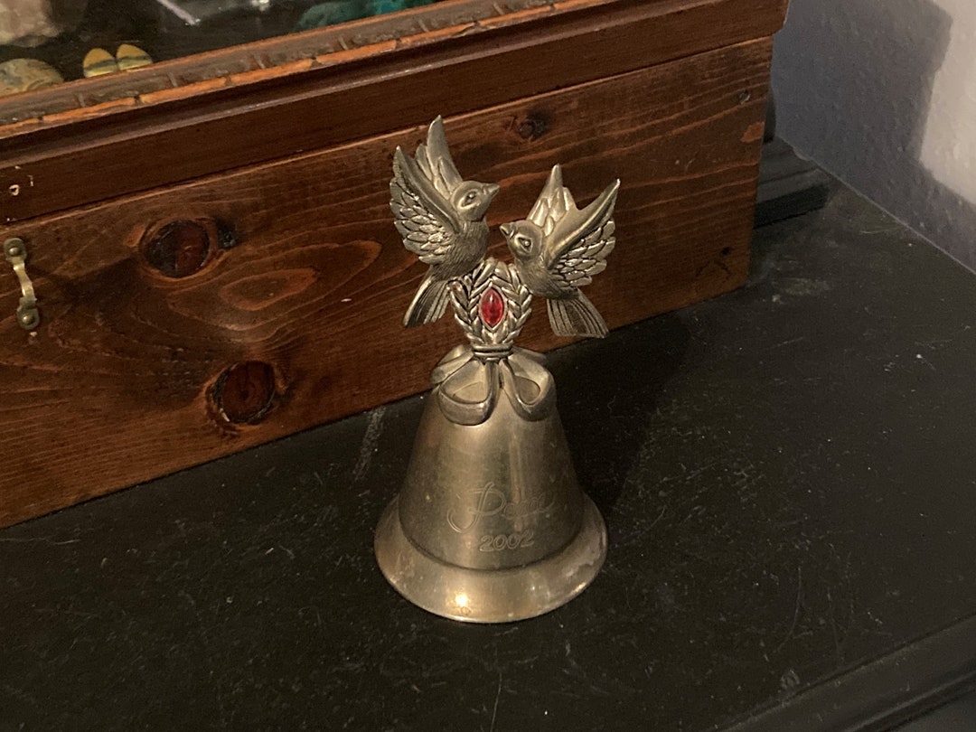 Vintage 2002 Kirk Stieff Bell-shaped Silver-plated Music Box W/ Two ...