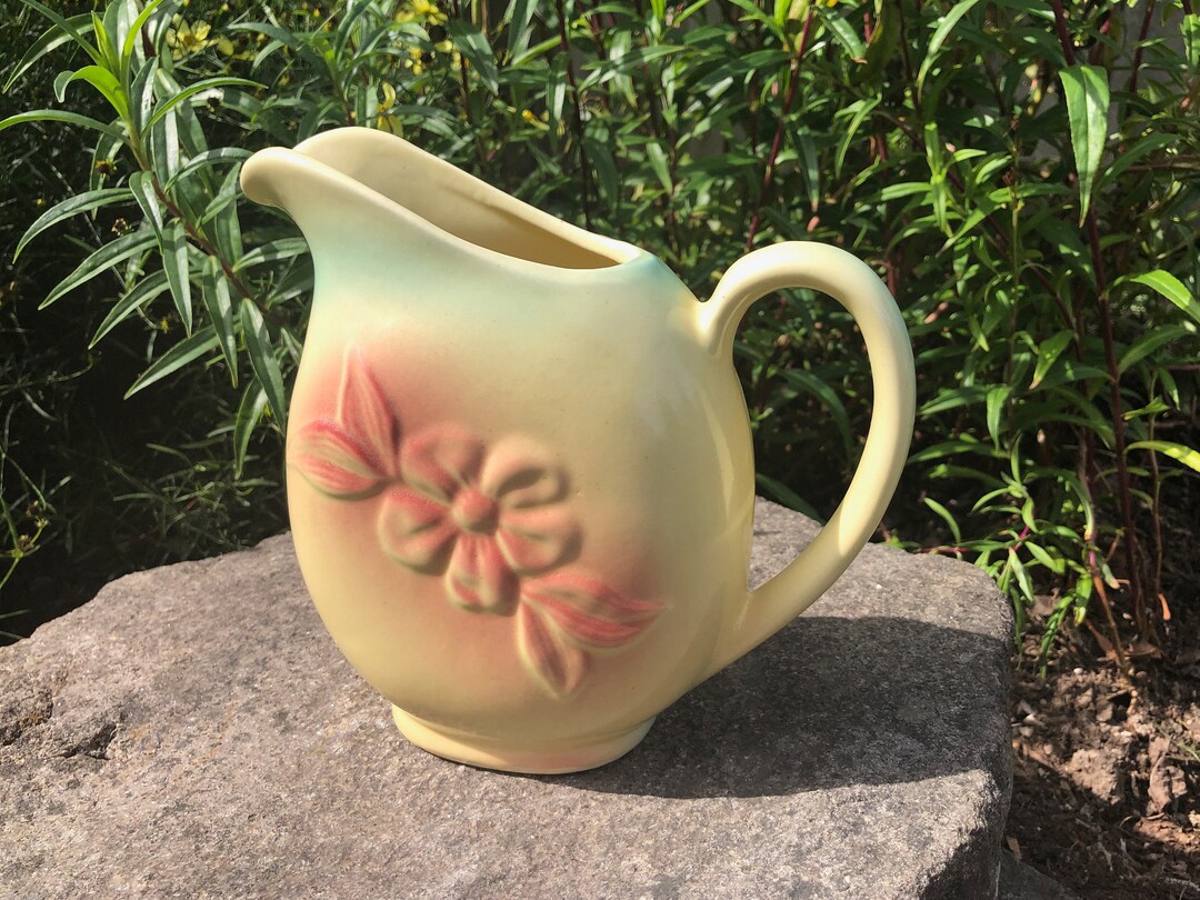 Vintage Mid-century Hull Pottery Pitcher "sun Glow" USA 40 With ...
