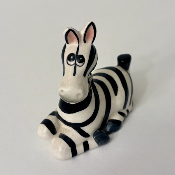 Ceramic Zebra Figurine - Etsy