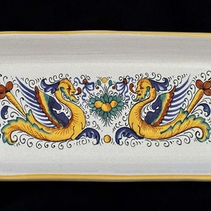 Vintage Deruta Ceramiche Pottery Hand Painted Celery Tray/serving Dish ...
