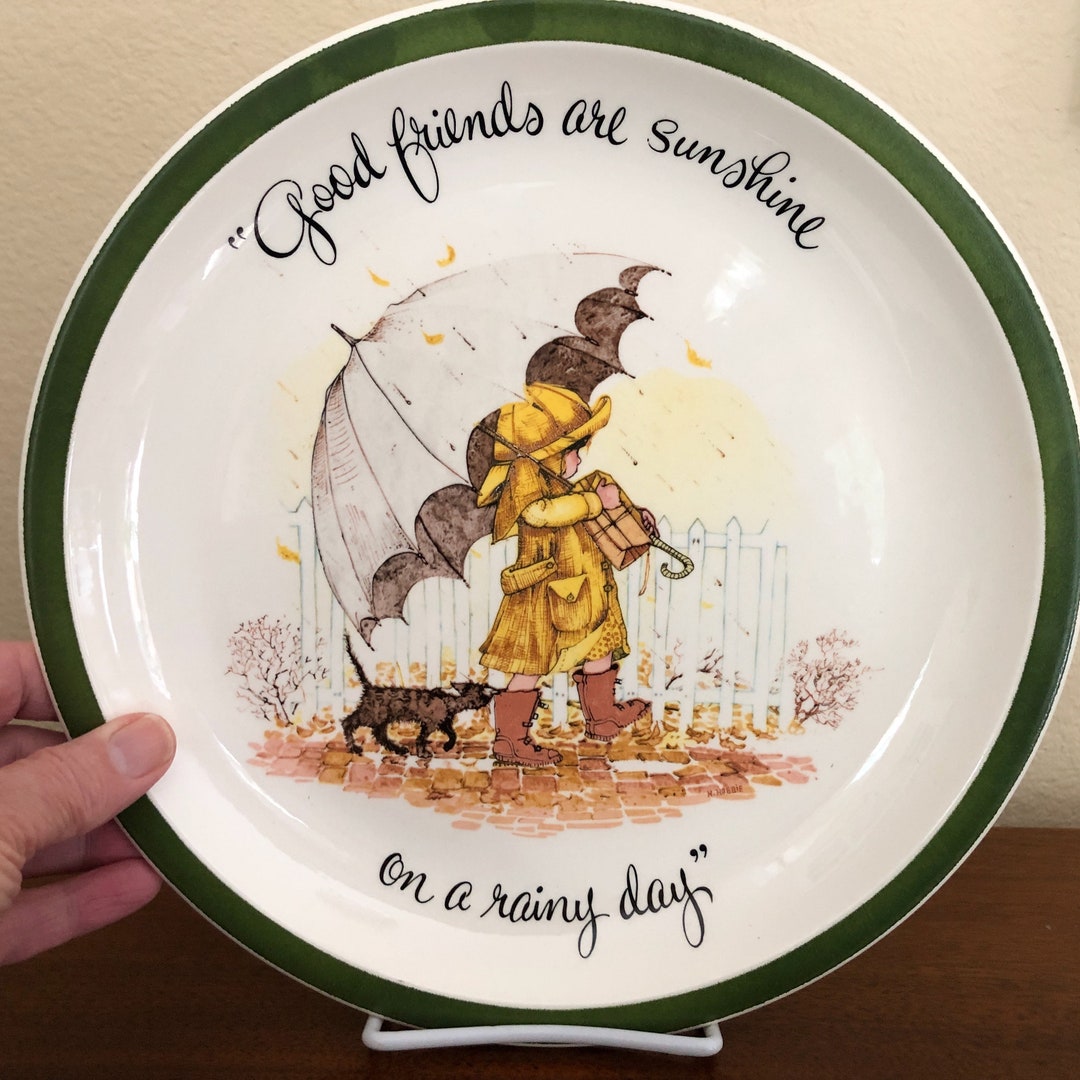 Vintage Holly Hobbie Collectors Edition 10 1 2 Plate Good Friends Are