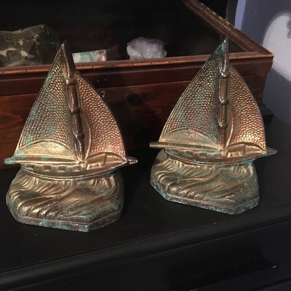 Ship Bookends - Etsy