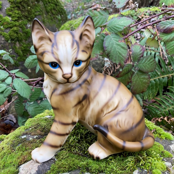Tabby Cat Statues - Etsy