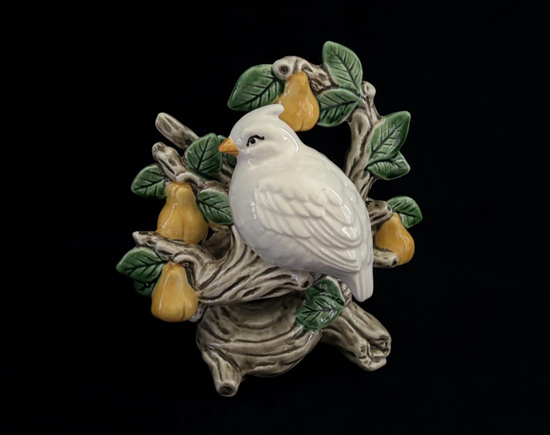 Vintage Fitz and Floyd Ceramic 12 Days of Christmas partridge in a Pear ...