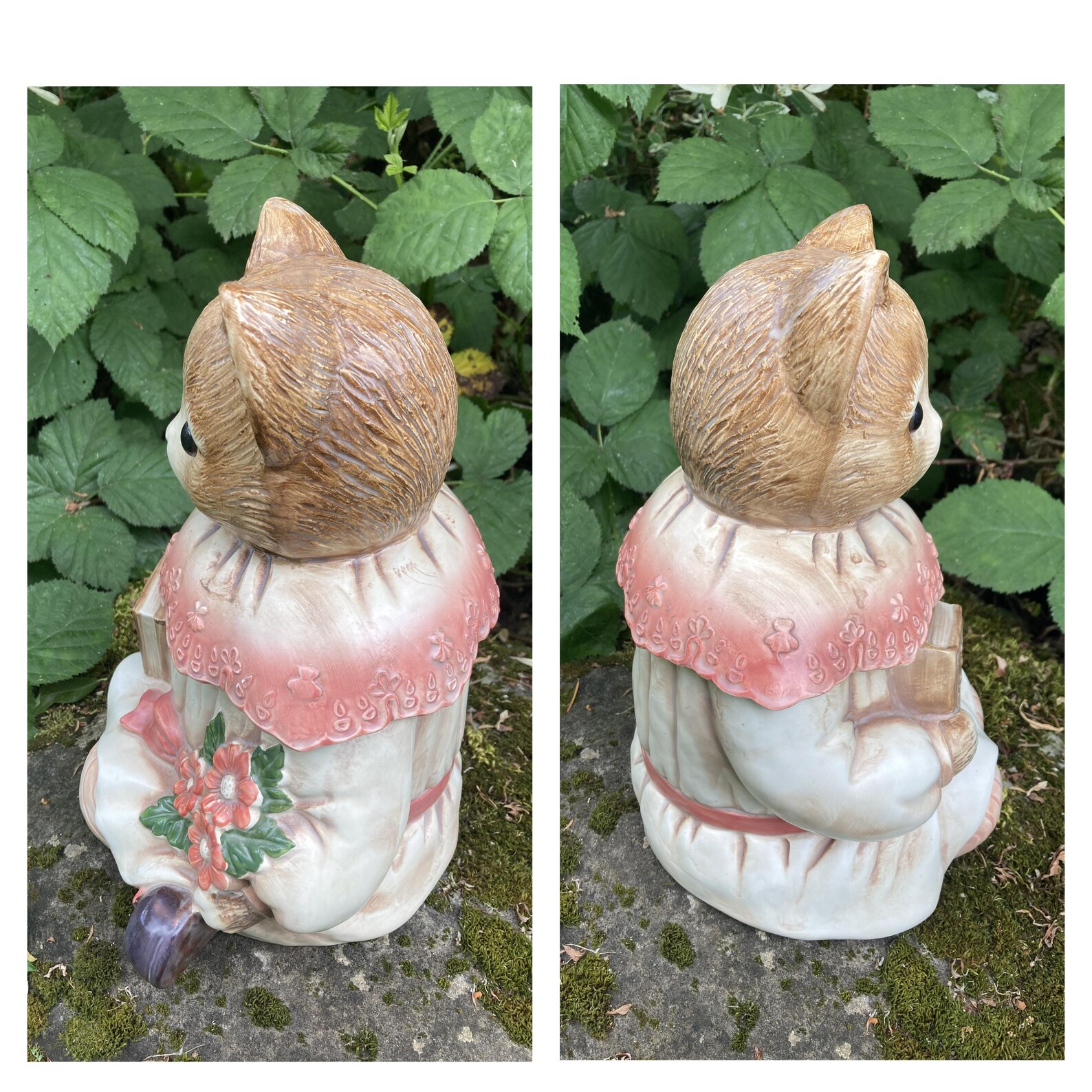 Vintage "emily the Cat" Hand Painted Ceramic Cookie Jar by Mervyn's ...