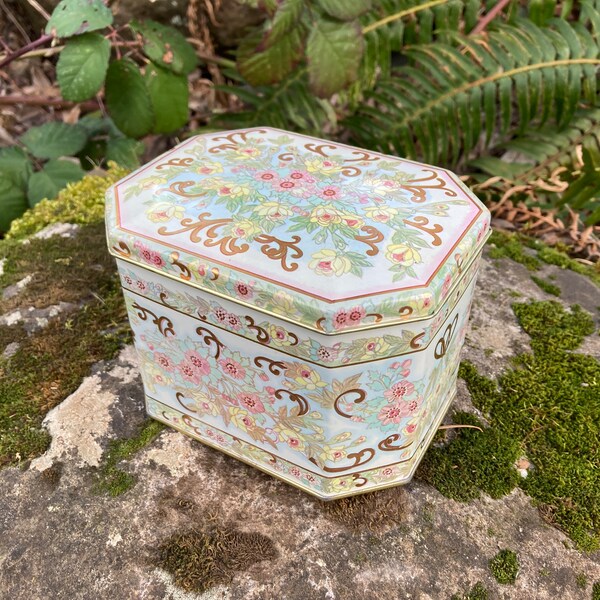 Floral Tea Tins - Etsy