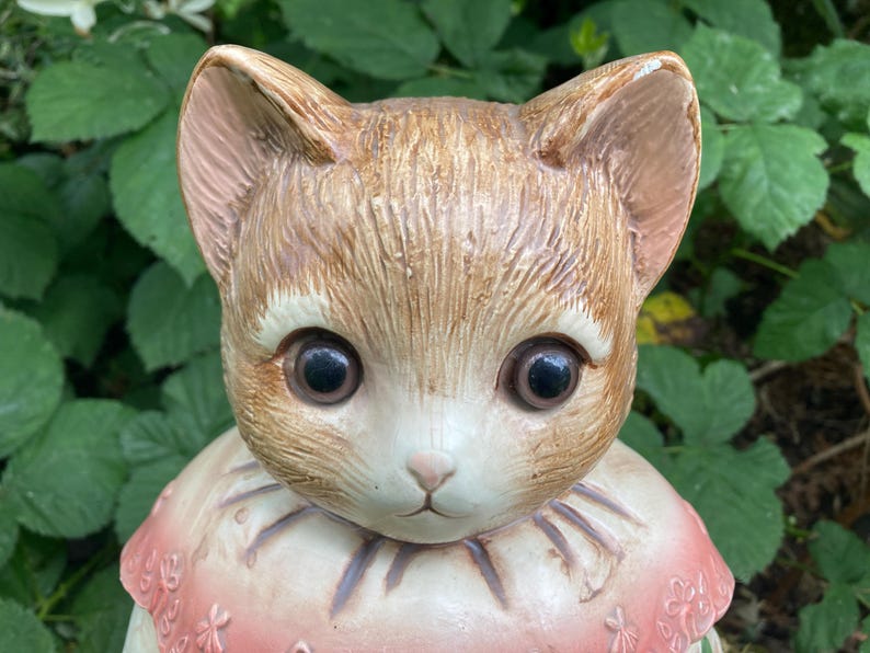 Vintage "emily the Cat" Hand Painted Ceramic Cookie Jar by Mervyn's ...