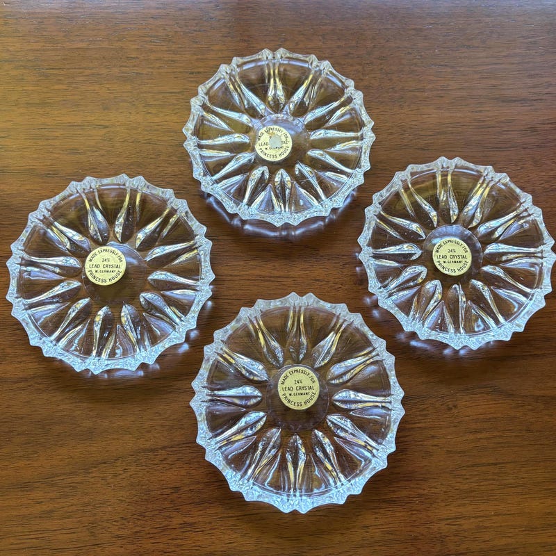 German Crystal Coaster - Etsy