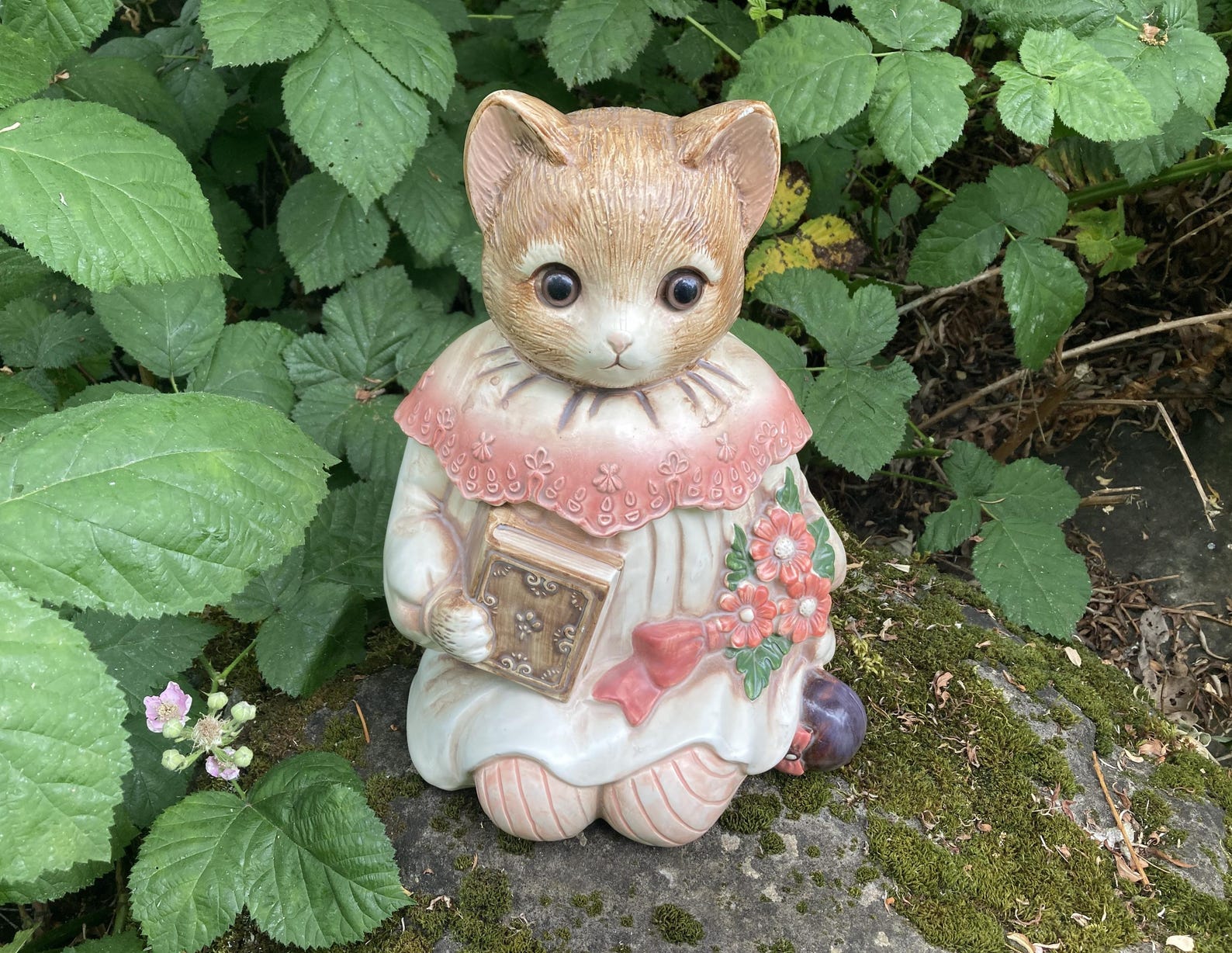 Vintage "emily the Cat" Hand Painted Ceramic Cookie Jar by Mervyn's ...