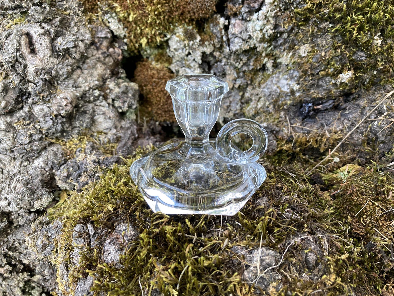 Vintage EAPG A.H. Heisey Glass Company Miniature 2" Tall Chamberstick ...
