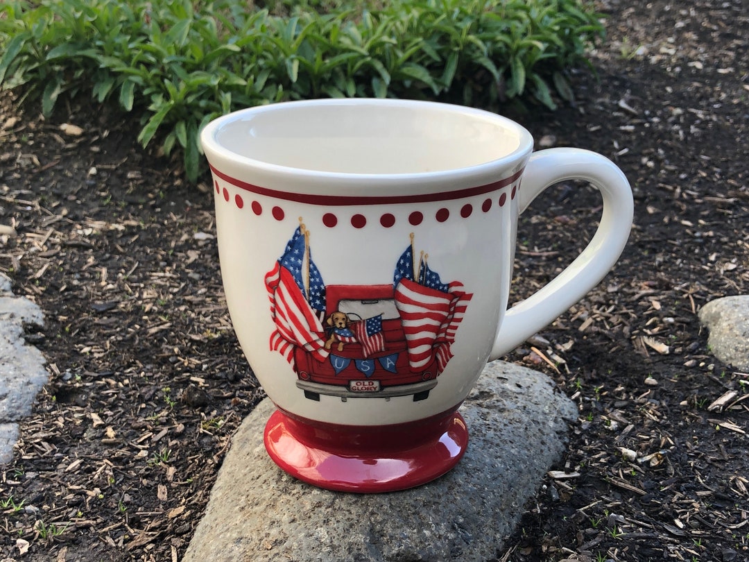 Vintage Oversized Stoneware Mug Designed by Susan Winget for Cracker ...