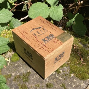 Empty Wooden Cigar Box - Hoja Cubana XXO by Tony Borhani - Maduro (6x4 ...