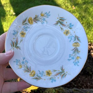 Vintage Colclough angela Teacup Saucer & Side | Etsy