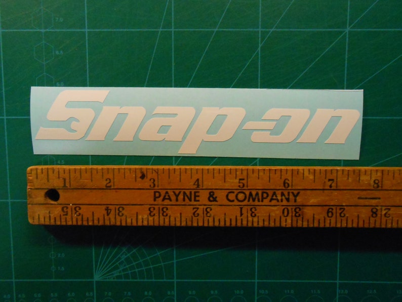 Snap on Logo Decal 6 Sizes 13 Colors FREE SHIPPING | Etsy