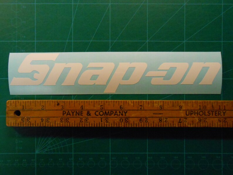 Snap on Logo Decal 6 Sizes 13 Colors FREE SHIPPING | Etsy