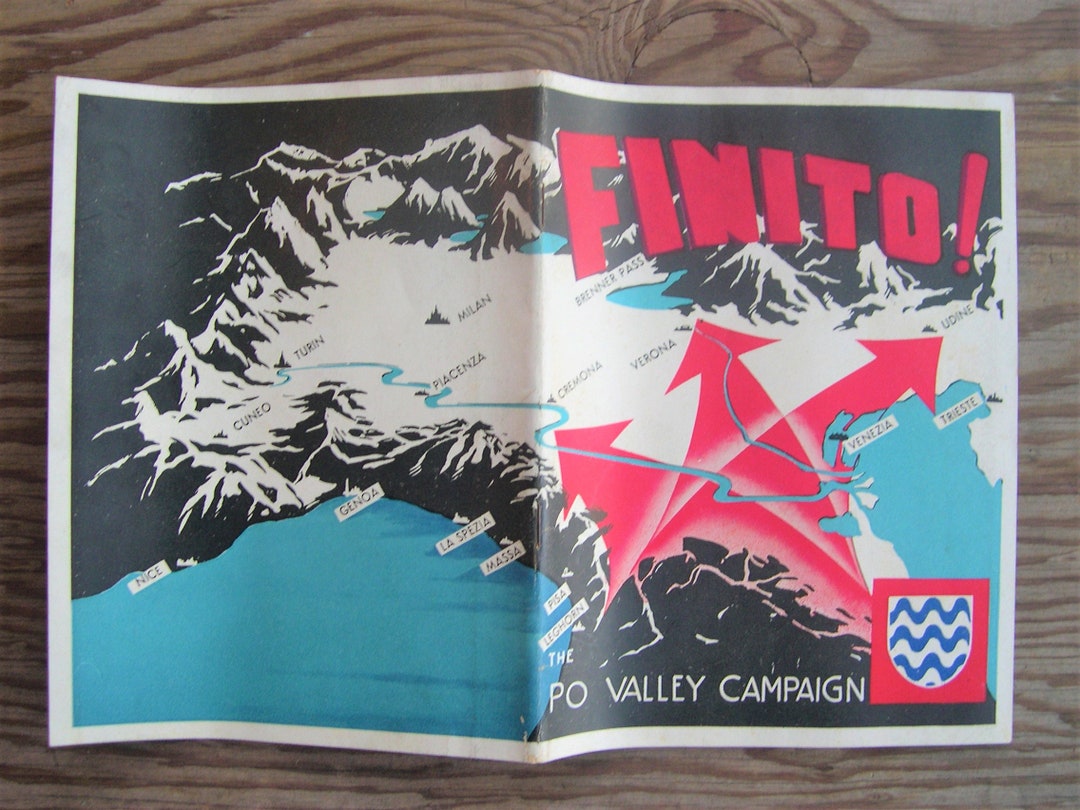 Finito, the Po Valley Campaign Published in Italy in 1945 WWII War ...