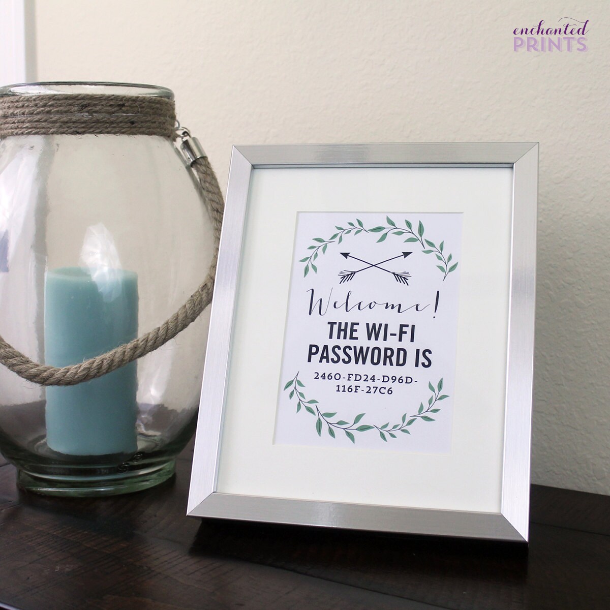 Customized Welcome Wifi Password Printable,Wifi Password Sign,Wifi Sign ...