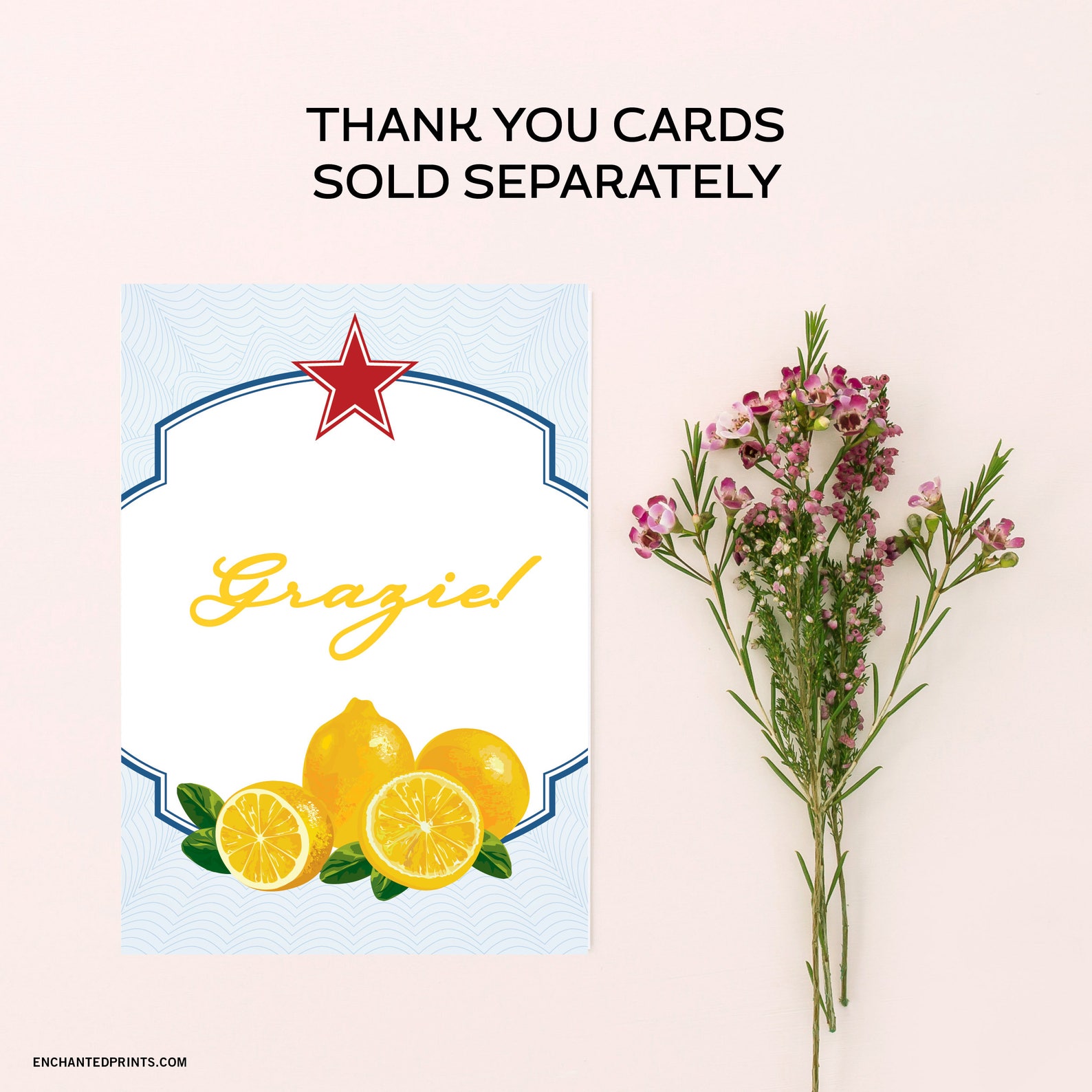 Italian Lemon Themed Bridal Shower Invitations - Lemons, Italy, Amalfi ...