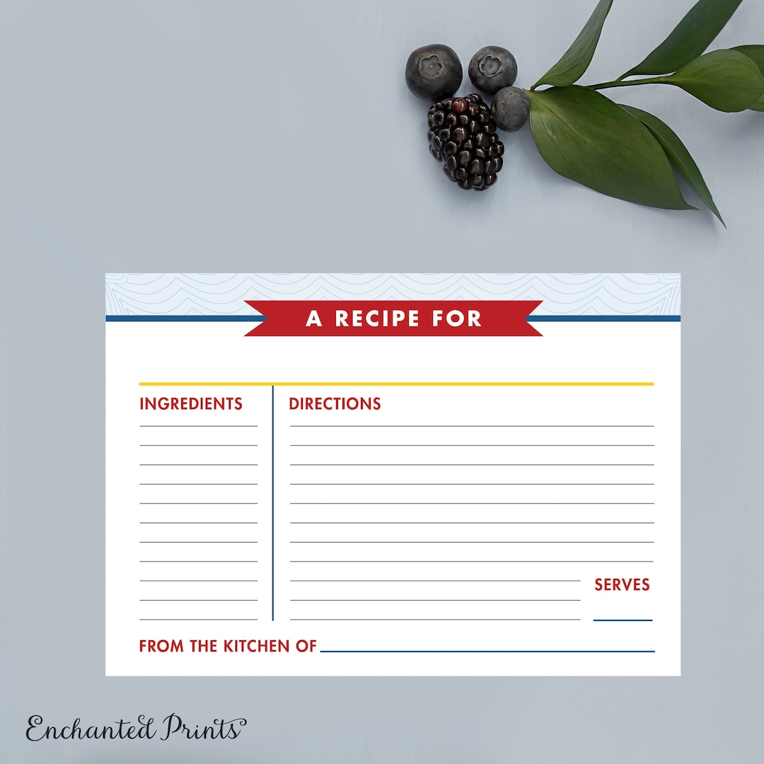 Italian Themed Wedding, Bridal Shower, Baby Shower Recipe Cards Lemons ...