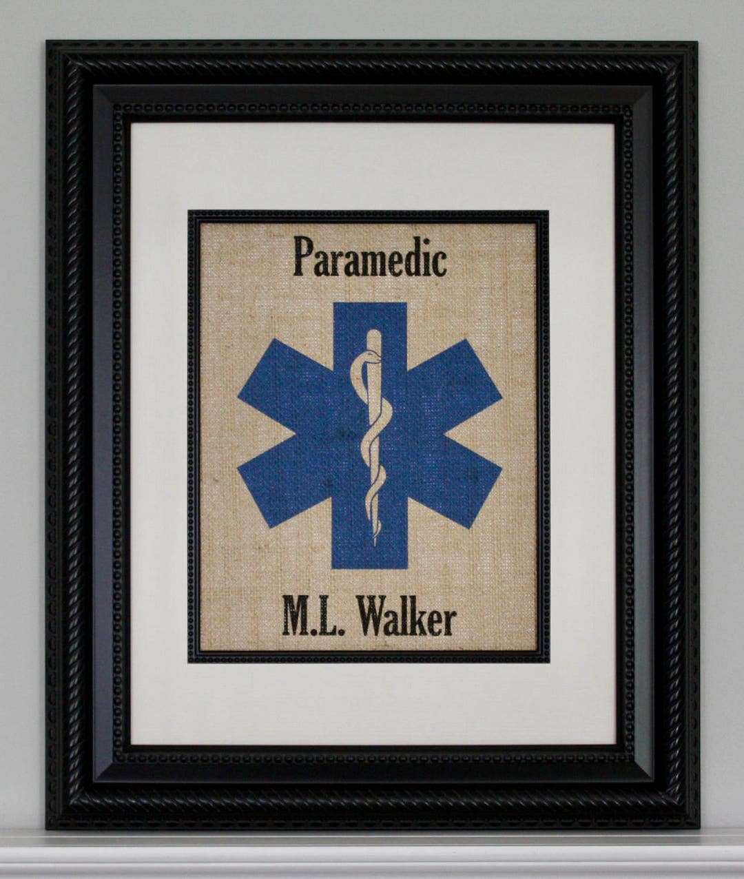PARAMEDIC Gift Personalized Home Decor on Burlap - Etsy