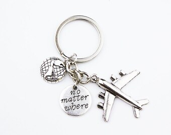 Airplane keychain | Etsy