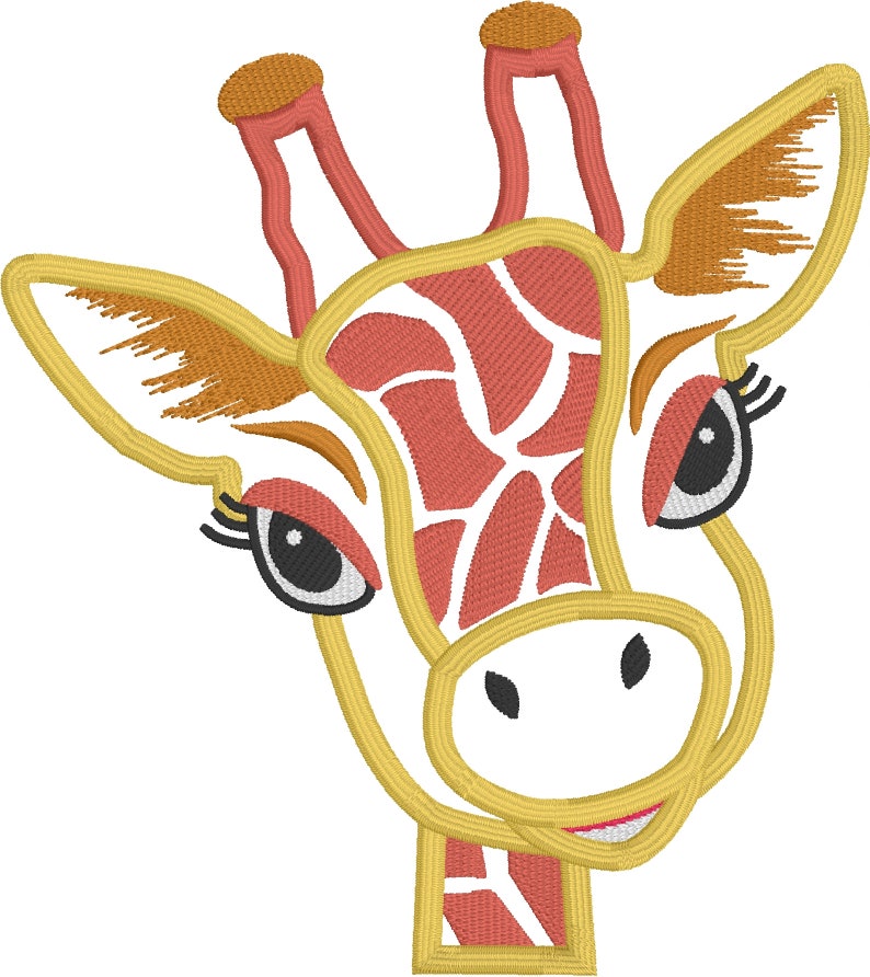 Giraffe Baby Applique Machine Embroidery Design - Etsy UK