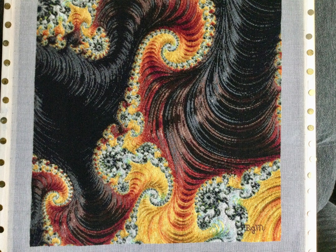 Large New Completed Blocked Needlepoint Tapestry Handmade B G Morrow - Etsy