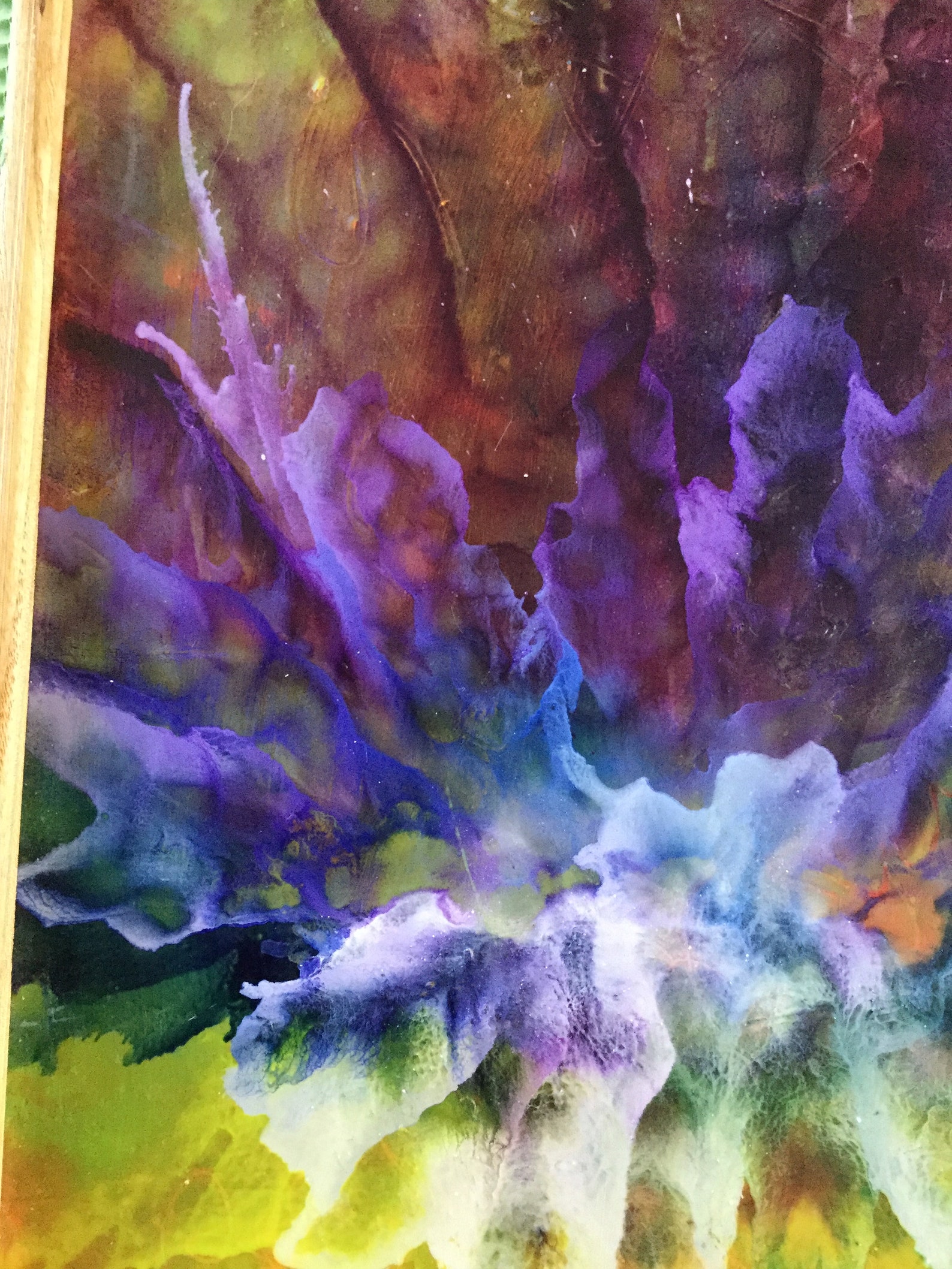 RADIANCE Original Abstract Cold Wax & Oil Painting B G Morrow - Etsy
