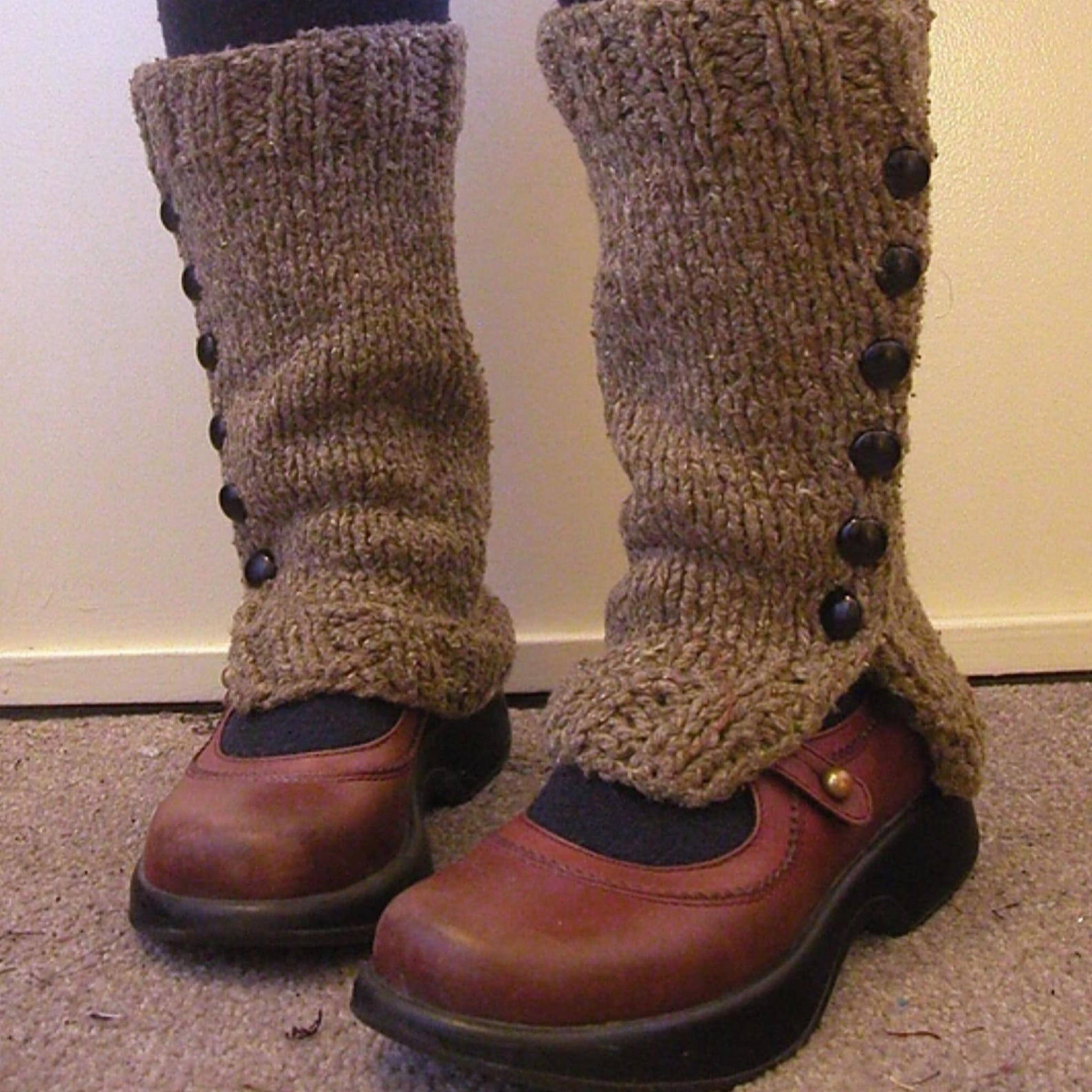 Handmade Knit Spats / Boot Cuffs Wool by B G Morrow - Etsy Canada