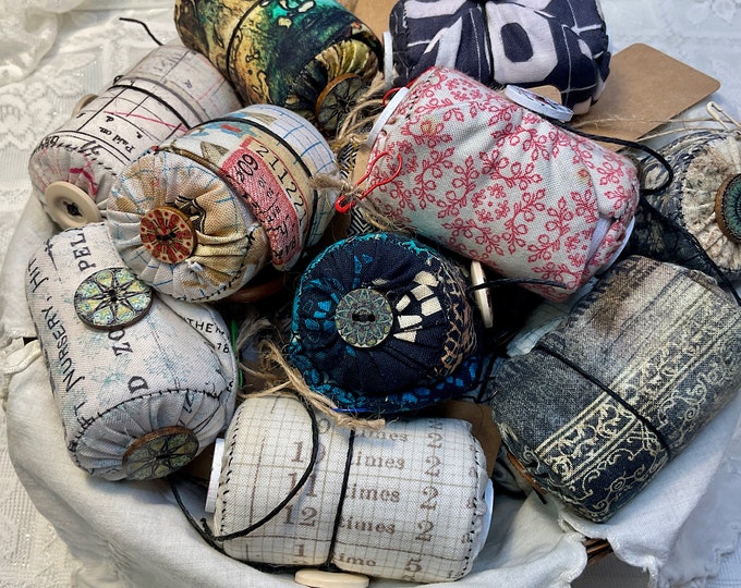 Handmade Needle Rolls / Needle Book Sewing Kit Slow Stitched by B G ...