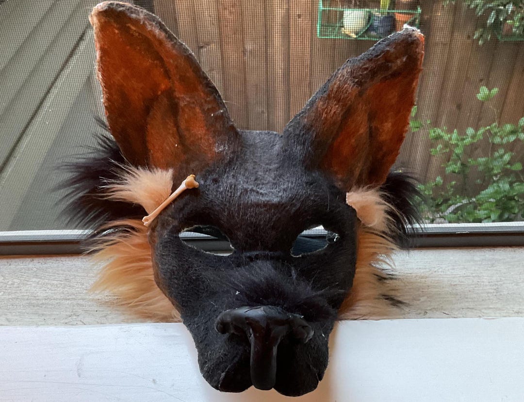 Crossfox Mask: Handmade Therian Goblincore Cosplay - Etsy