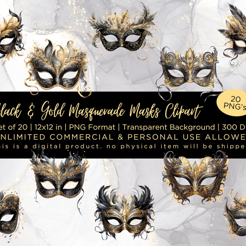 Gold Masquerade Mask - Etsy