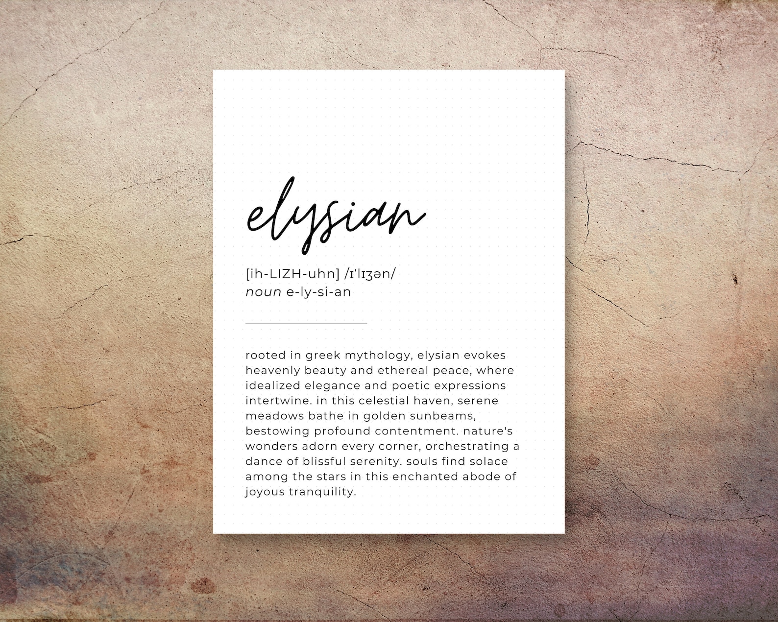 Elysian Definition Wall Art - Heavenly Beauty and Ethereal Peace ...