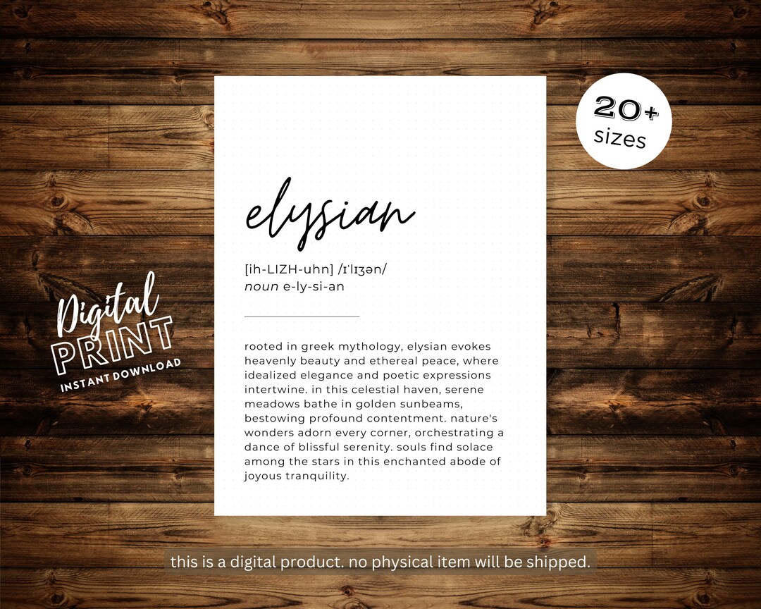 Elysian Definition Wall Art - Heavenly Beauty and Ethereal Peace ...