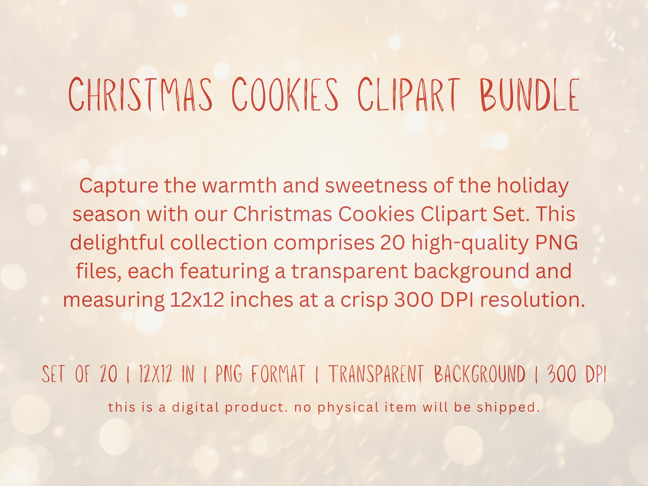 Christmas Cookies Watercolor Clipart Set 20 Pngs - Etsy