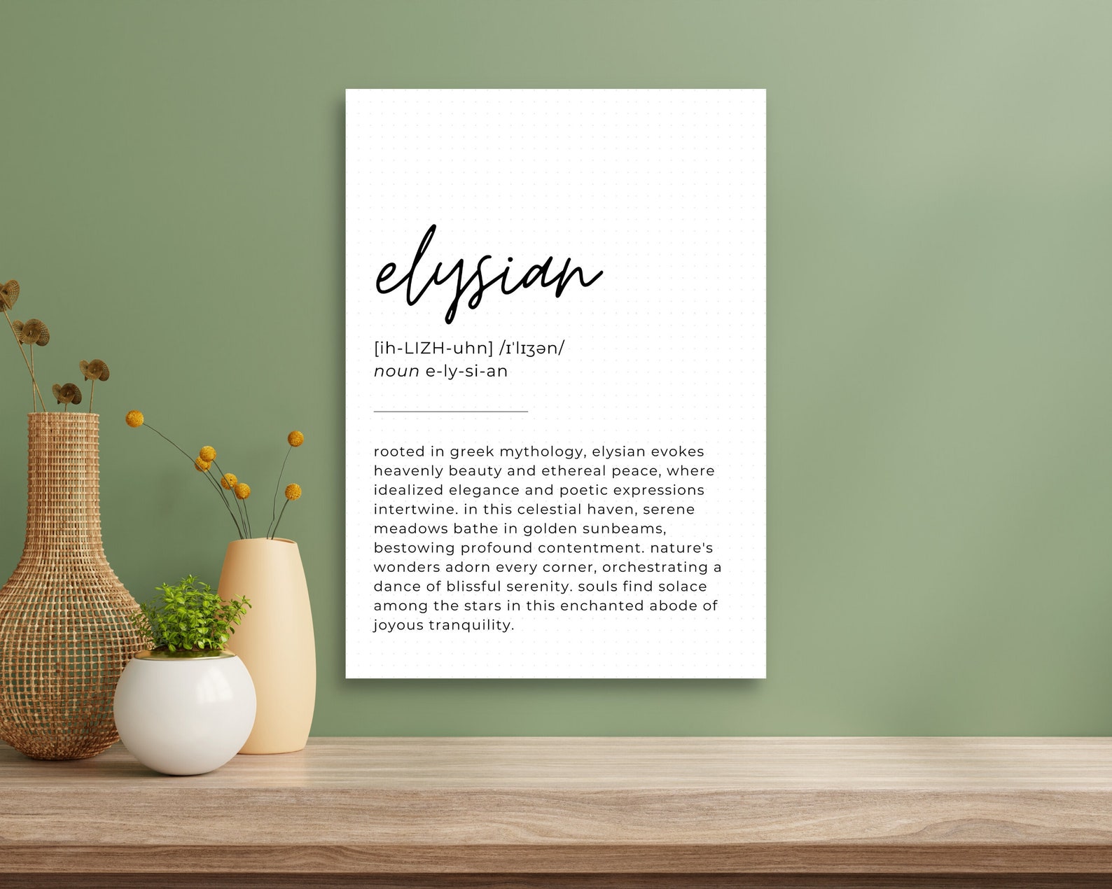 Elysian Definition Wall Art - Heavenly Beauty and Ethereal Peace ...
