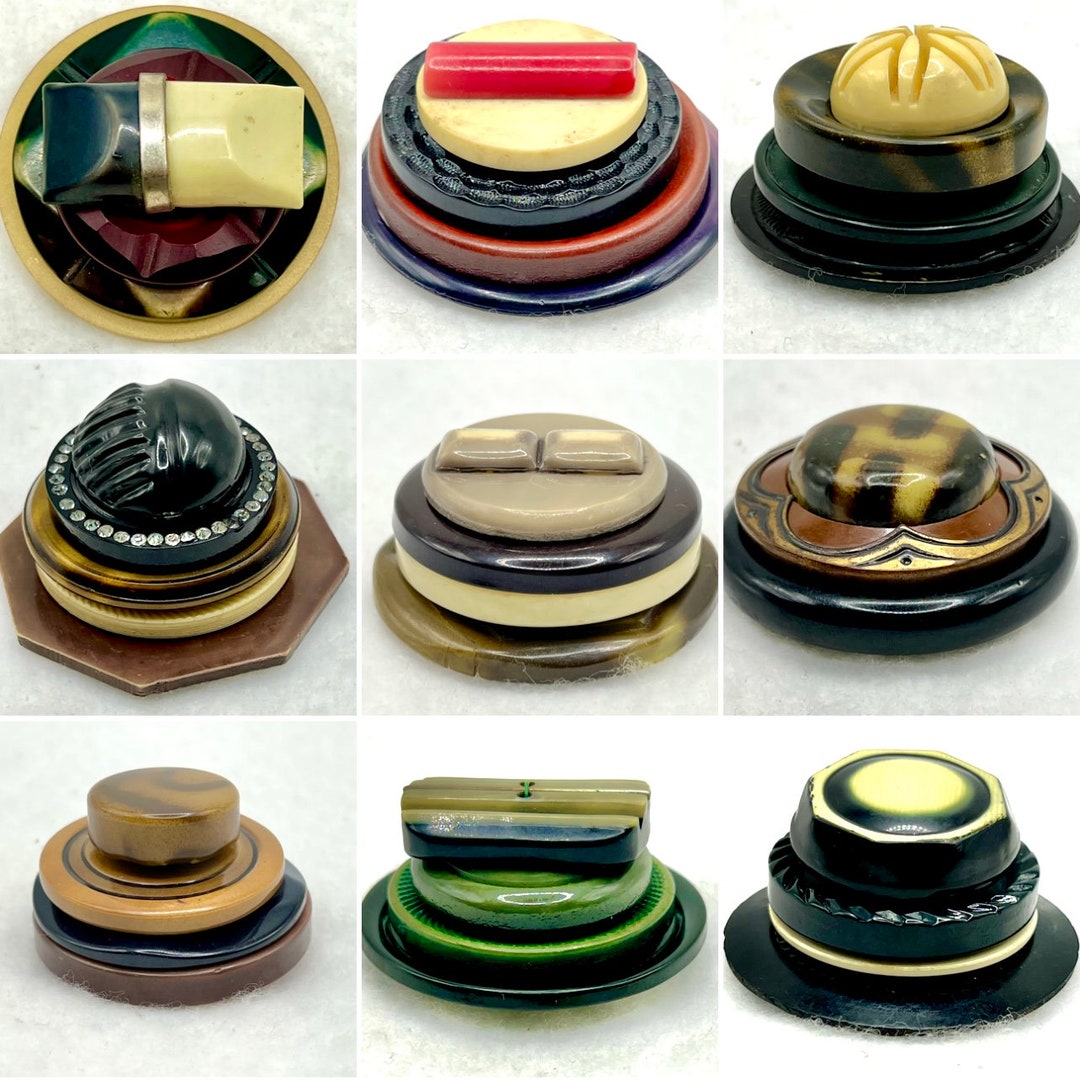Celluloid Button Stacks 1930s - Etsy
