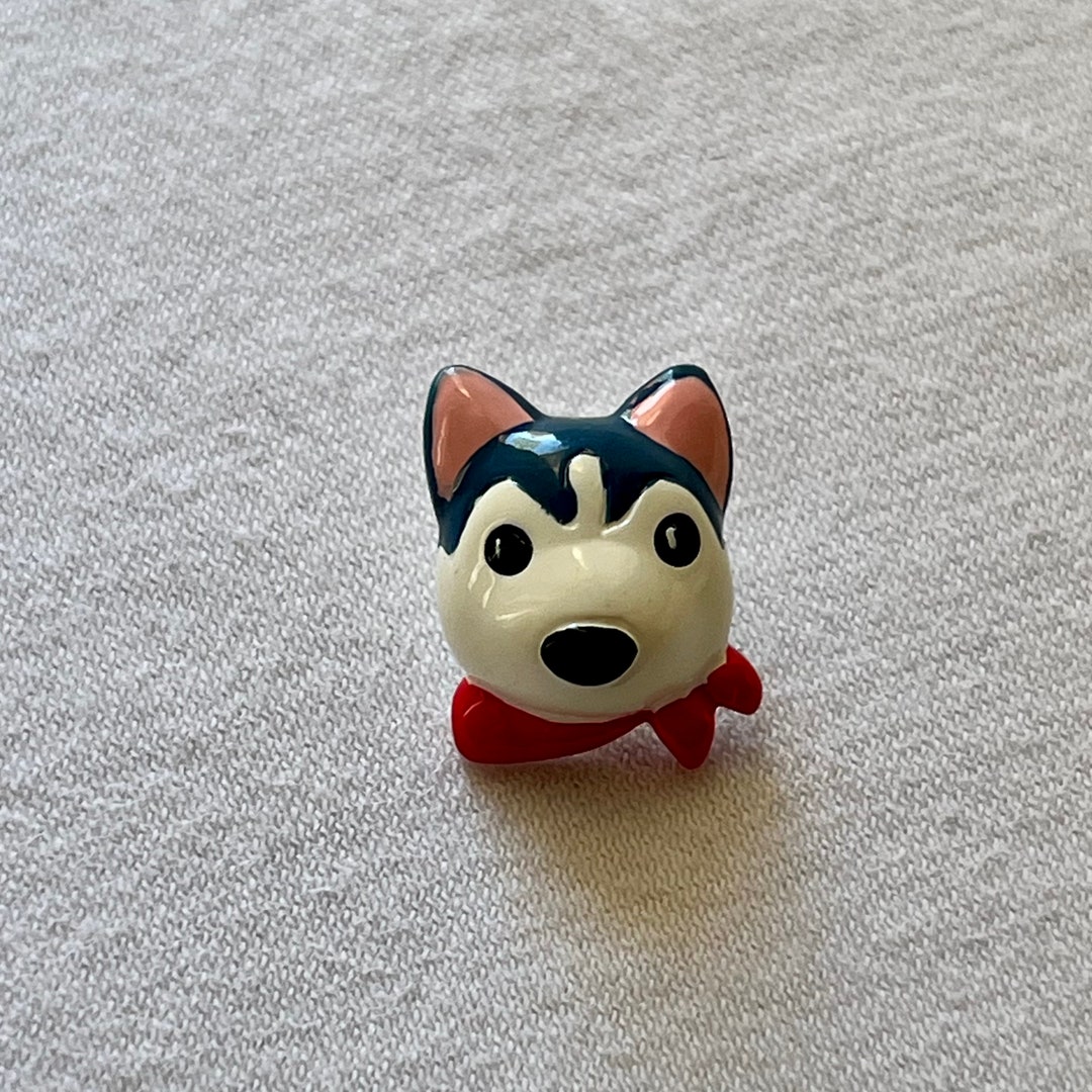 Husky Dog Button - Etsy