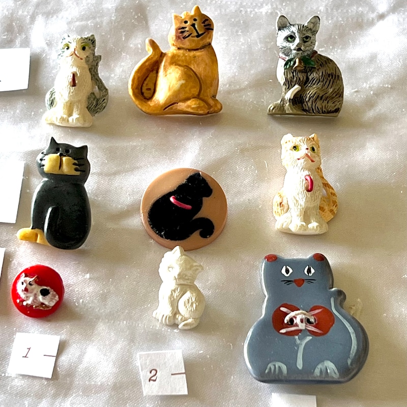 Cat Buttons - Etsy