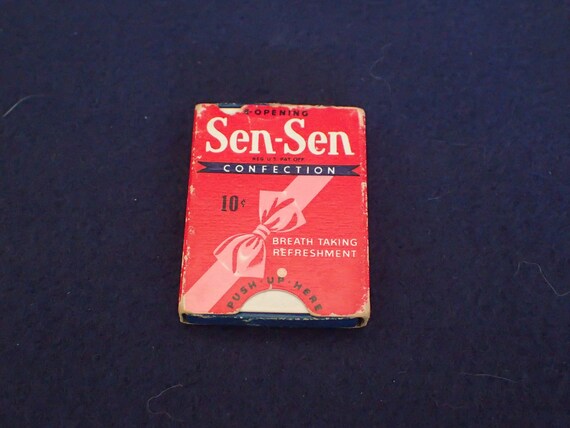 Sen-sen Confection Candy 10 Cent Box Partially Full - Etsy