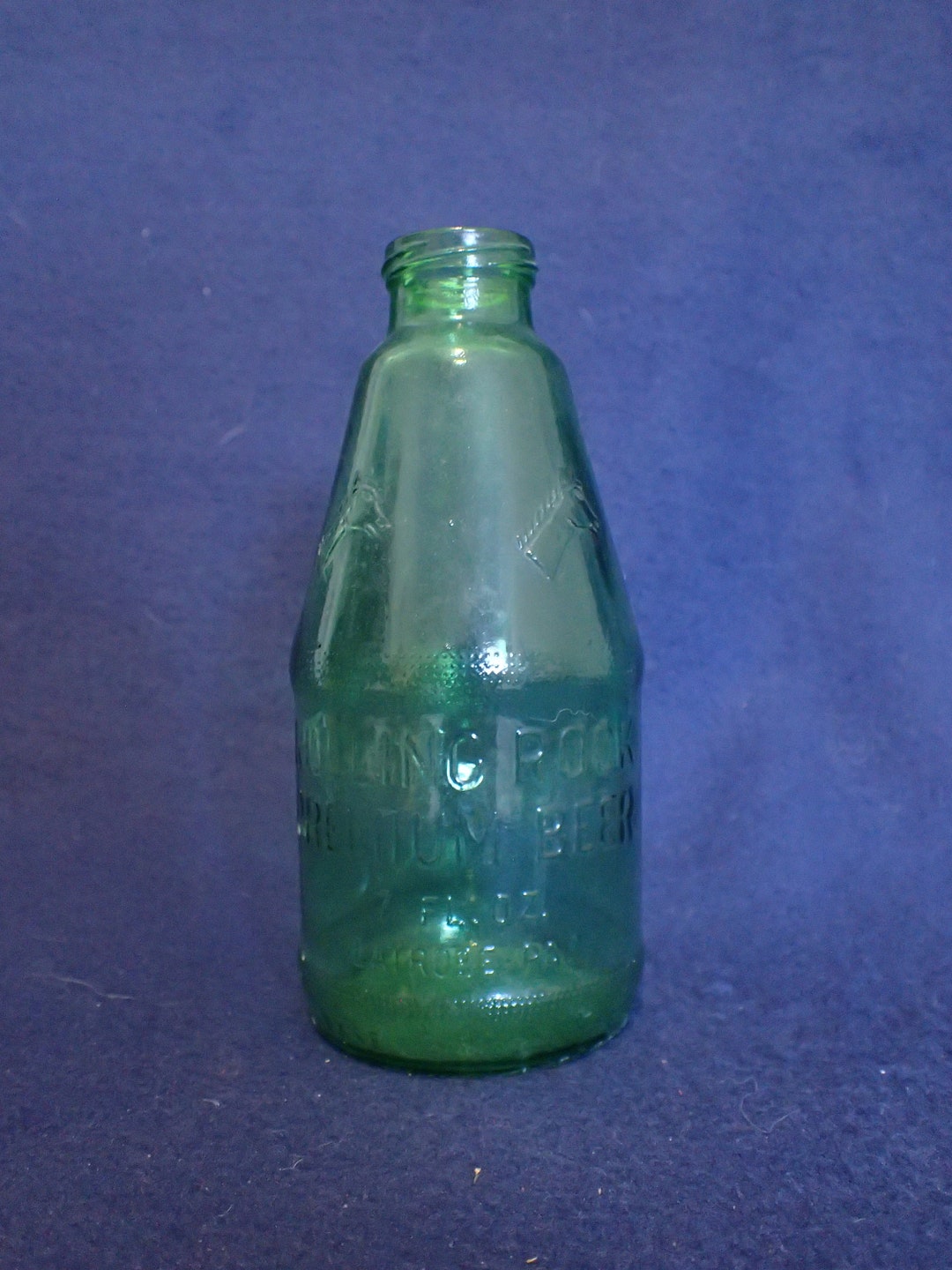 Rolling Rock Premium Beer - Pony Bottle - 7oz Green Glass Bottle - Etsy