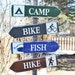National Park Themed Directional Signs, Hand Painted Distressed Wooden ...