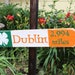 Custom Irish Wooden Directional Sign / Hand Painted Distressed Ireland ...