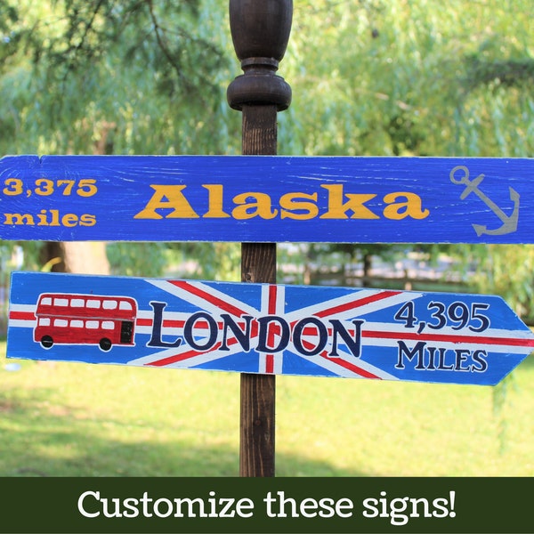 Mileage Signs - Etsy