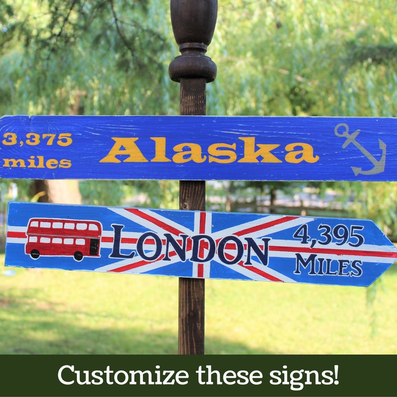 Mileage Signs - Etsy